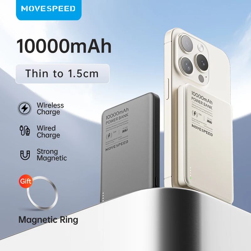MOVESPEED-S10-Magnetic-10000mAh-Power-Bank-PD20W-Portable-Mini-Size ...