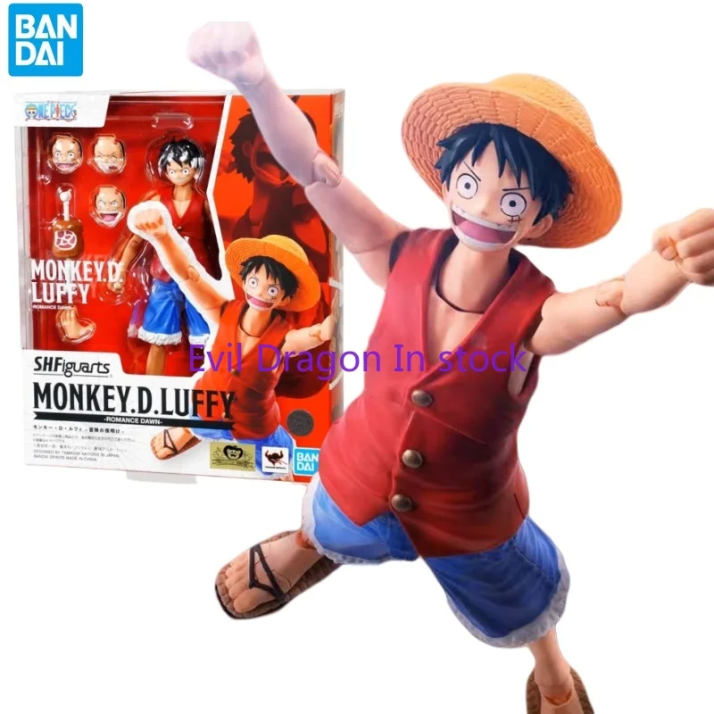 Bandai-Shf-One-Piece-Figuras-de-A-o-Monkey-D-Luffy-Romance-Dawn-Anime ...