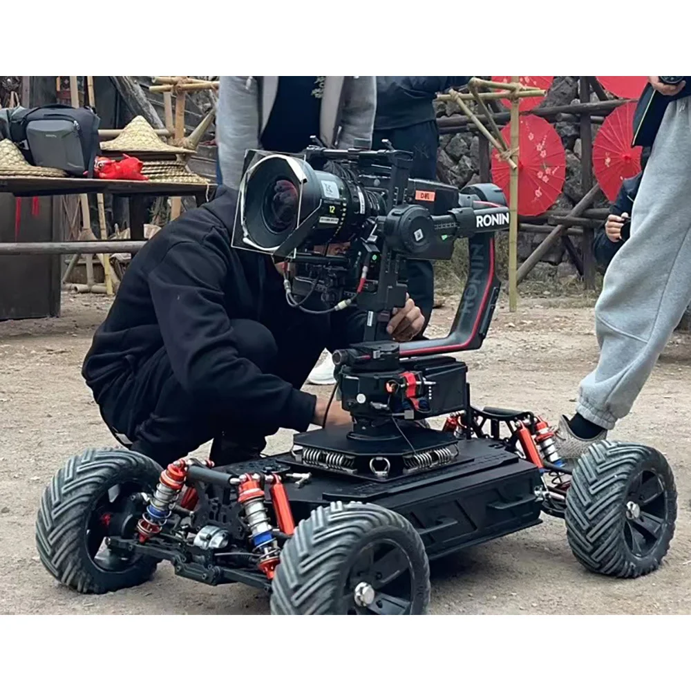 FID RC 4WD 모바일 카메라, 전기 필름 텔레비전 촬영 차량 플랫폼 장착, 원격 제어 카메라 차량, 오프로드 버기|RC 카 ...