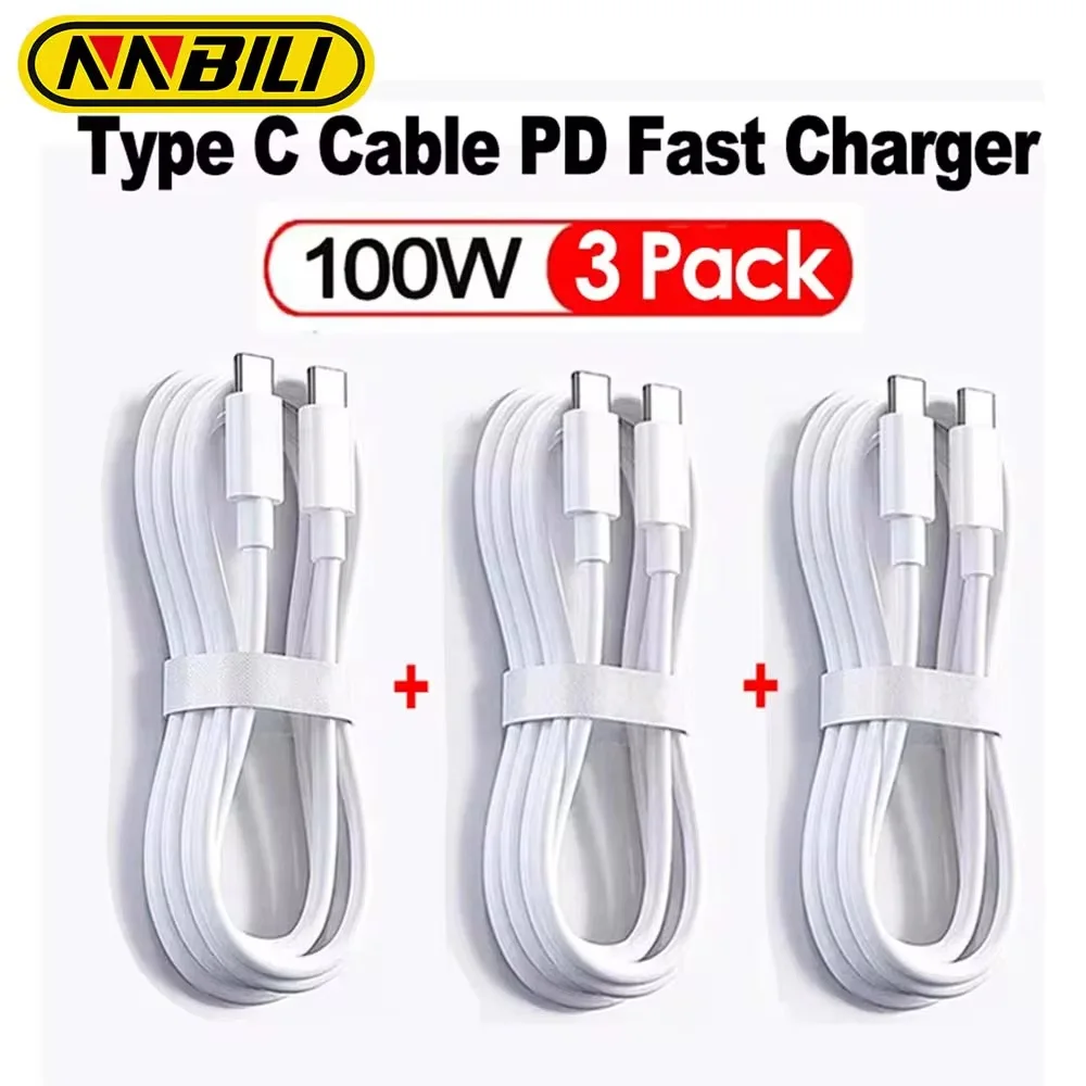 NNBILI PD100W 10A Type C Cables USB C To USB Type C Quick Charging For ...