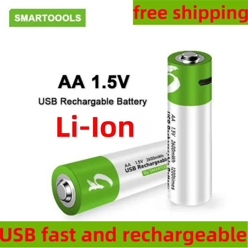 Original-USB-AA-1-5-V-2600mWh-rechargeable-battery-remote-control ...