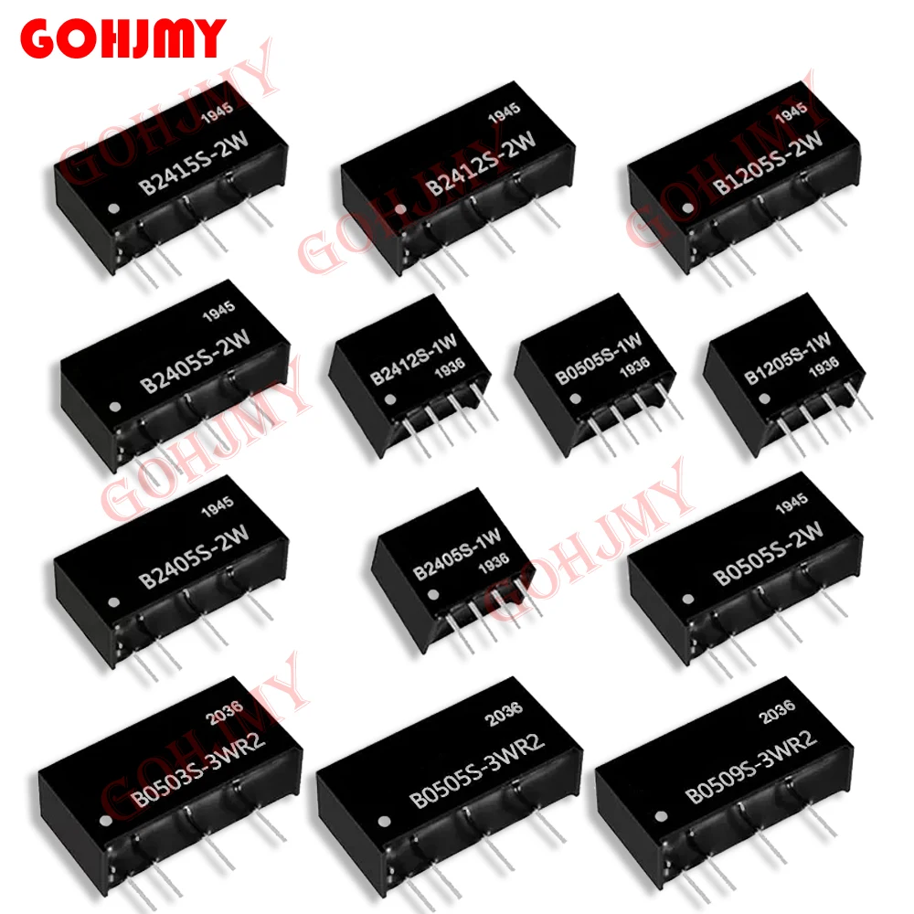 1W 2W 3W Power Module Converter B0303S B0512S B1205S B2405S B1212S ...