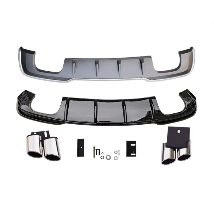 S3-Style-Auto-Rear-Bumper-Lip-With-Tailpipes-For-Audi-A3-8V-2017-2019 ...