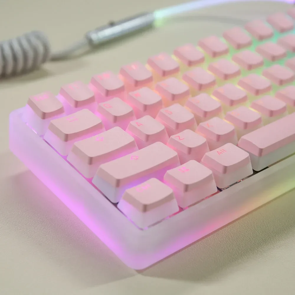 104Keys-Optional-Keycaps-Pudding-Theme-Profile-RGB-Key-Caps-keyboard ...