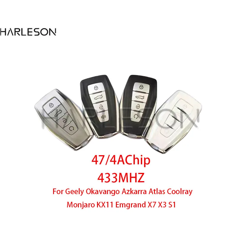 Original-Car-Keyless-Smart-Remote-Key-433Mhz-4A-ID47-Chip-for-Geely ...