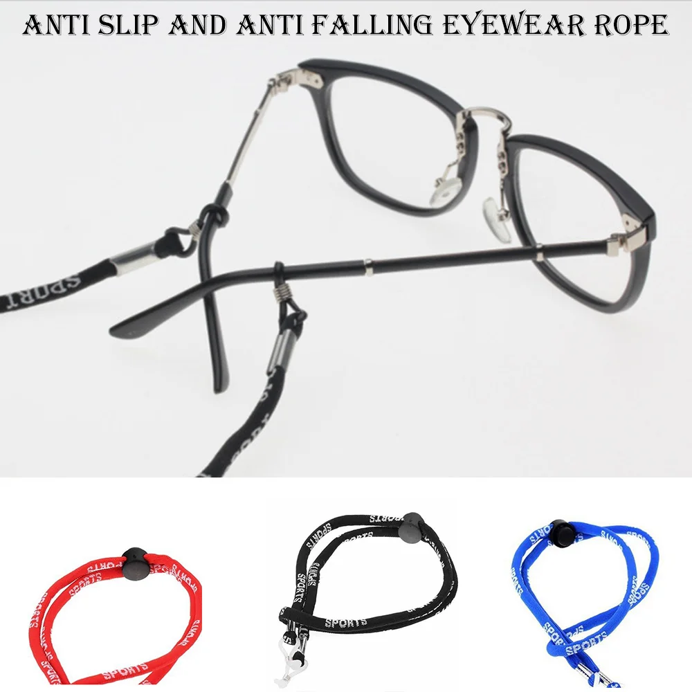 Adjustable Elastic Cotton Eyeglasses Straps Sunglasses Chains Anti Slip ...