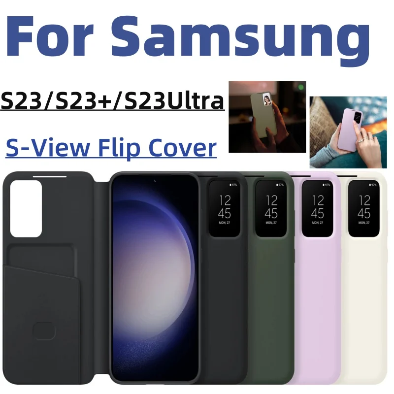 Capa-para-samsung-galaxy-s23-ultra-s-view-flip-case-para-galaxy-s23 ...