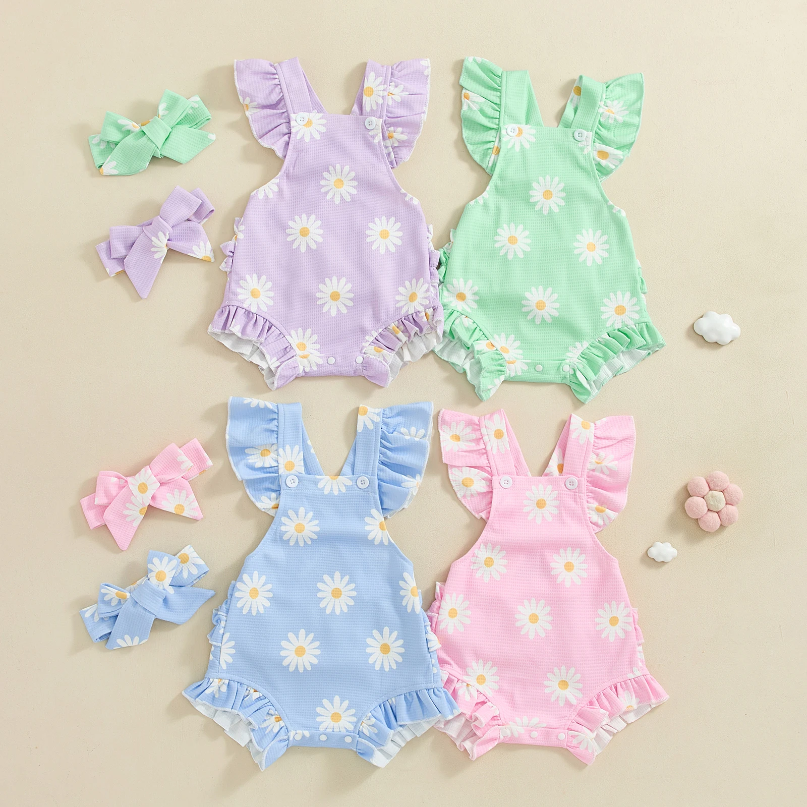 FOCUSNORM-0-18M-Lovely-Baby-Girls-Rompers-Sets-2pcs-Floral-Print ...