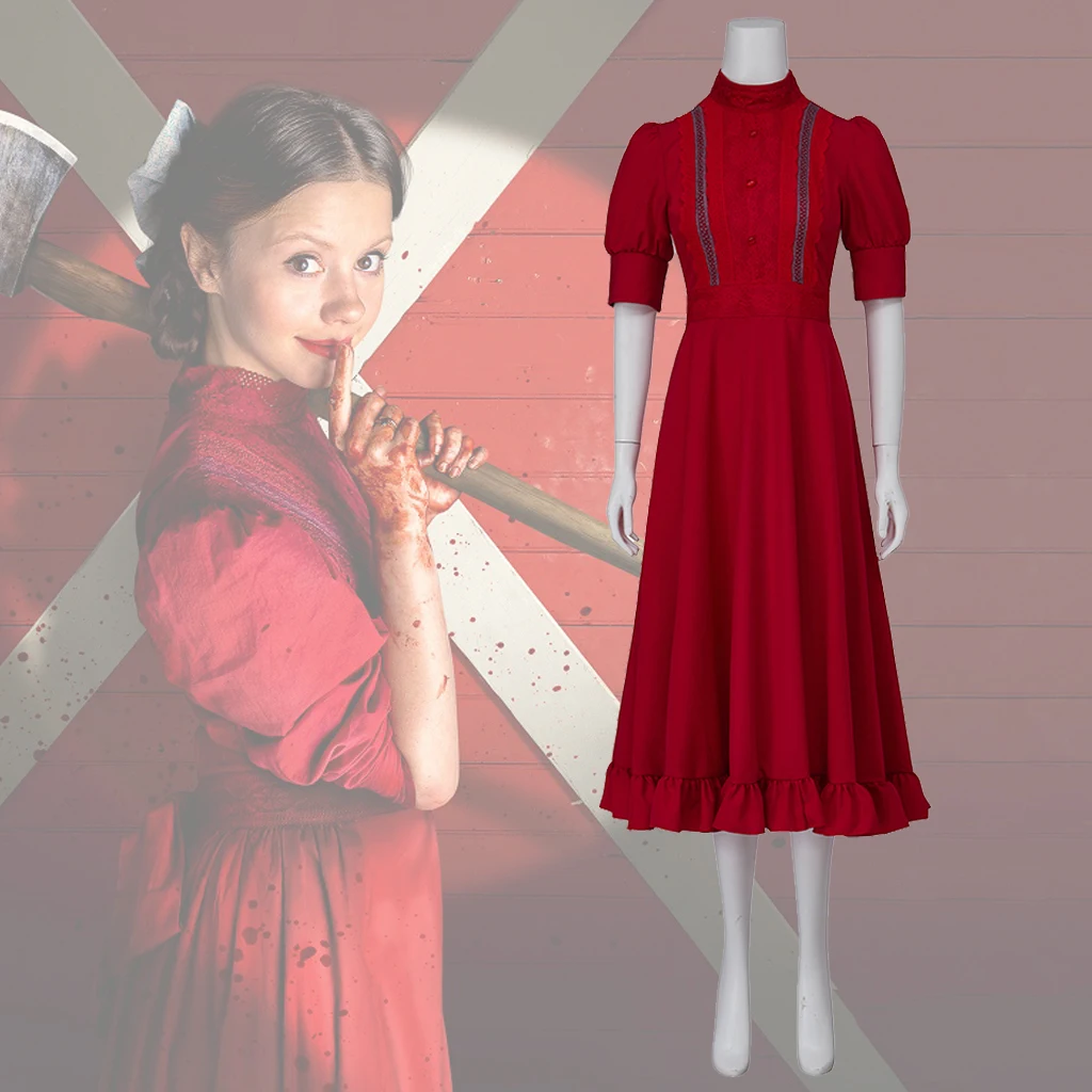 Horror-Movie-Pearl-Cosplay-Costume-Red-Dress-Outfits-Horror-Pearl-Red ...