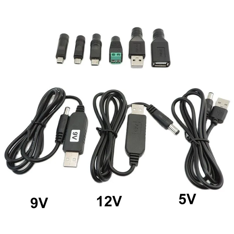 Usb 5v para dc 5v 9v 12v mirco usb mini 5pin tipo c power boost linha step up módulo conversor ...