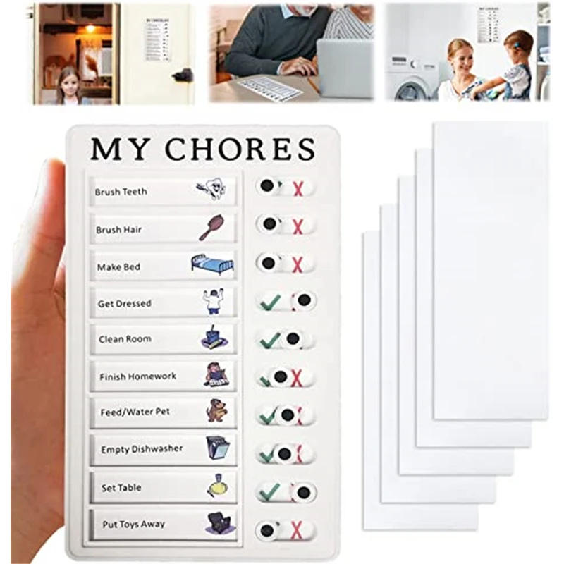 1pc DIY Schedule Pad Checklist Memo Plastic Boards 20x12cm Elder Care ...