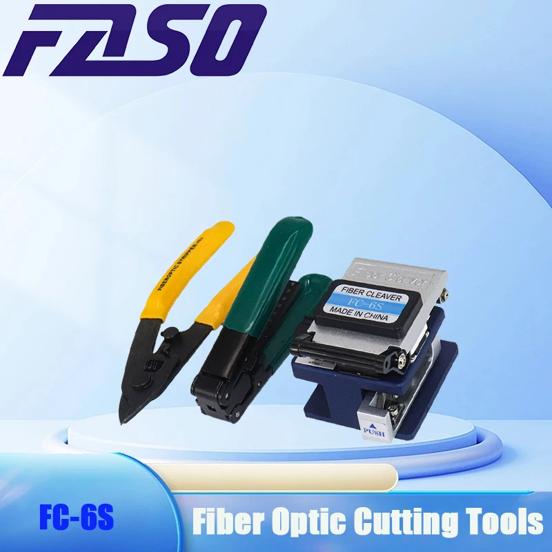 FTTH-Fiber-Optic-Tool-Kit-with-FC-6S-Fiber-Cleaver-and-Fiber-Stripping ...