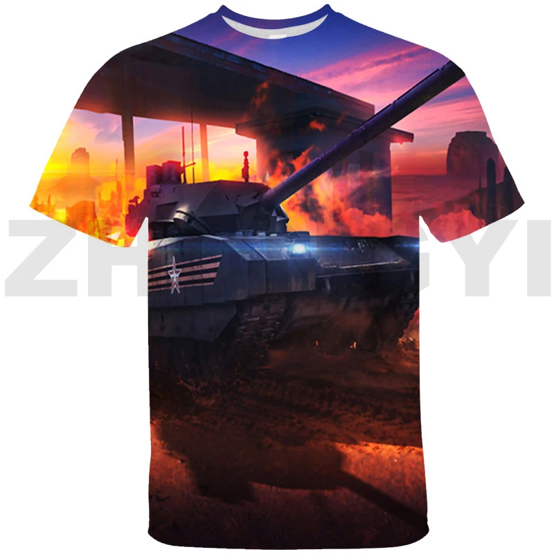 Hip Hop 3D Print Anime World of Tanks Tshirt War Thunder T Shirt Kids ...