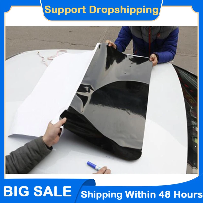 Universal Simulation PVC Glossy Car Sunroof Cover Imitation False PVC ...