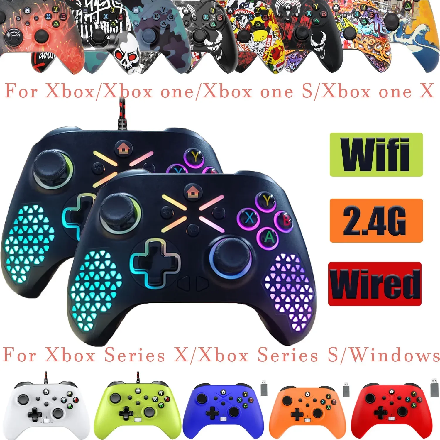 Wifi-2-4G-Wired-Wireless-Controller-For-Xbox-One-Swith-IOS-Android ...