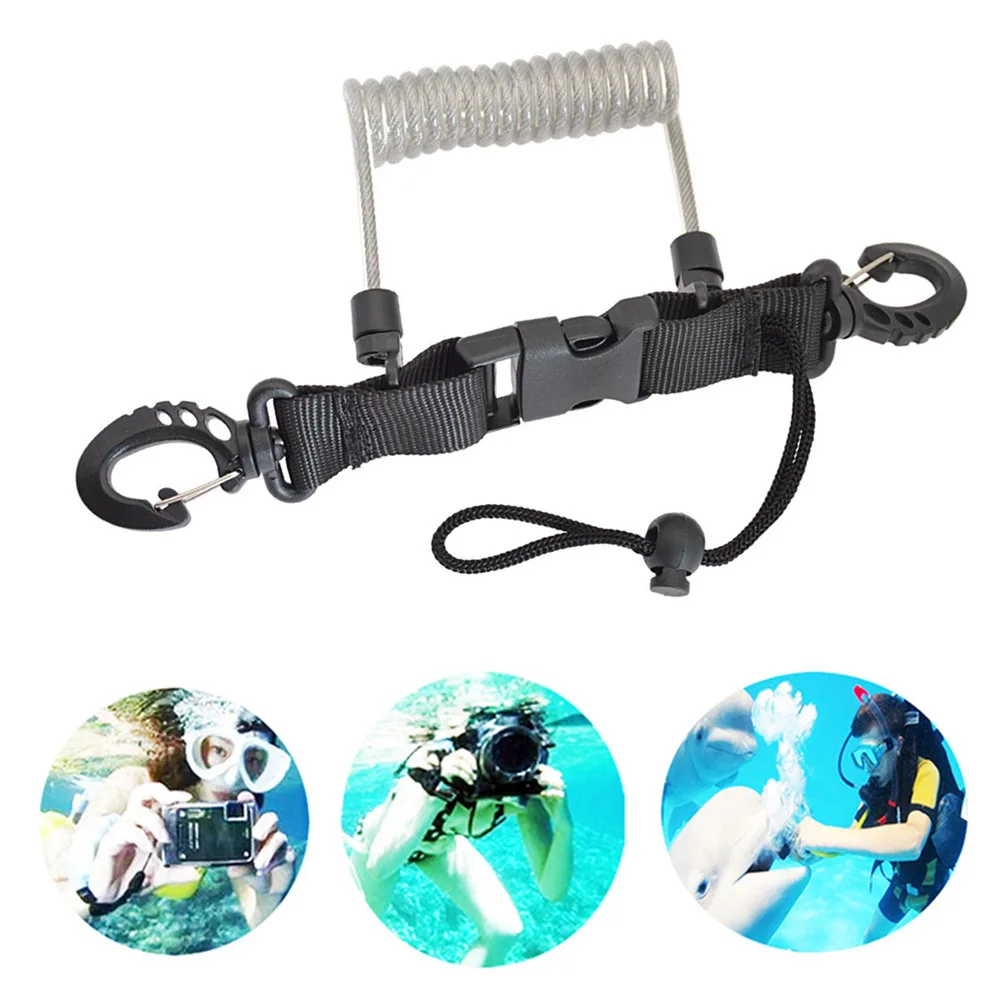 Scuba Diving Snappy Coil springs TPU Cameras Console Lanyard - Easy ...