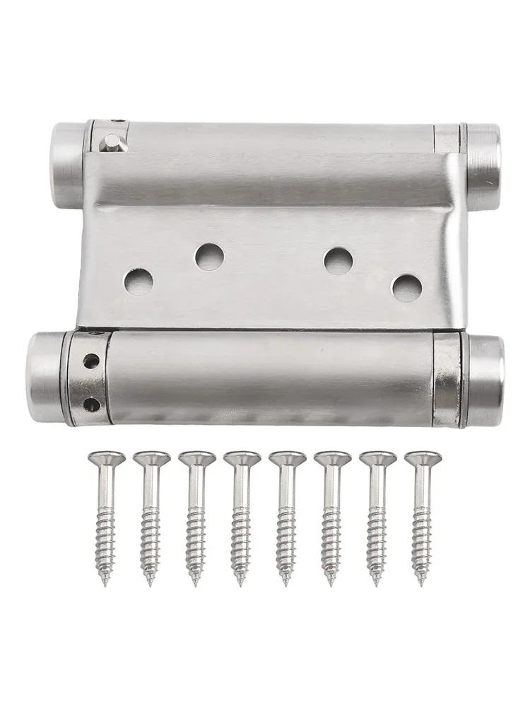 Double Spring Hinge Two-Way Free Door Hinge Stainless Steel Automatic ...