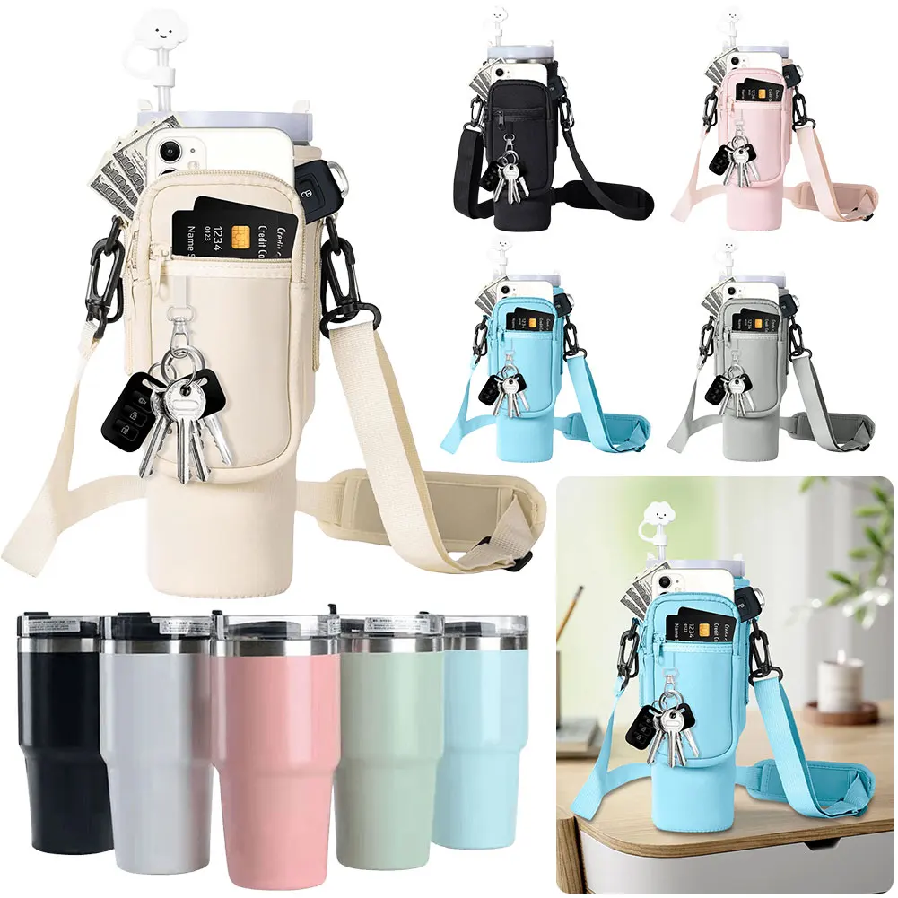 Soporte-ajustable-para-botella-de-agua-bolsa-con-correa-para-el-hombro ...