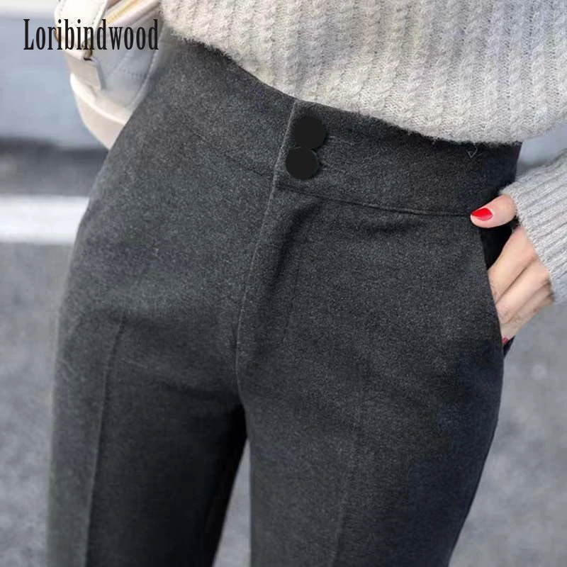 Tweed Pants For Women New Fall/winter 2022 High-waisted Baggy Turnip ...