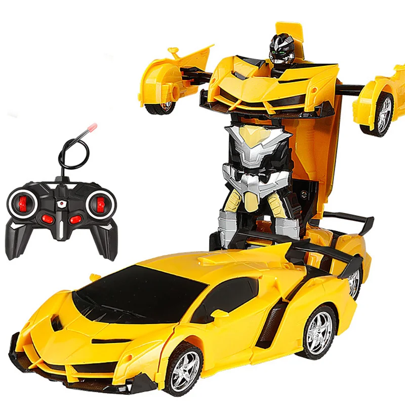 Rc-Cars-Children-Toy-Remote-Control-Cars-2In1-Transformation-Robots ...