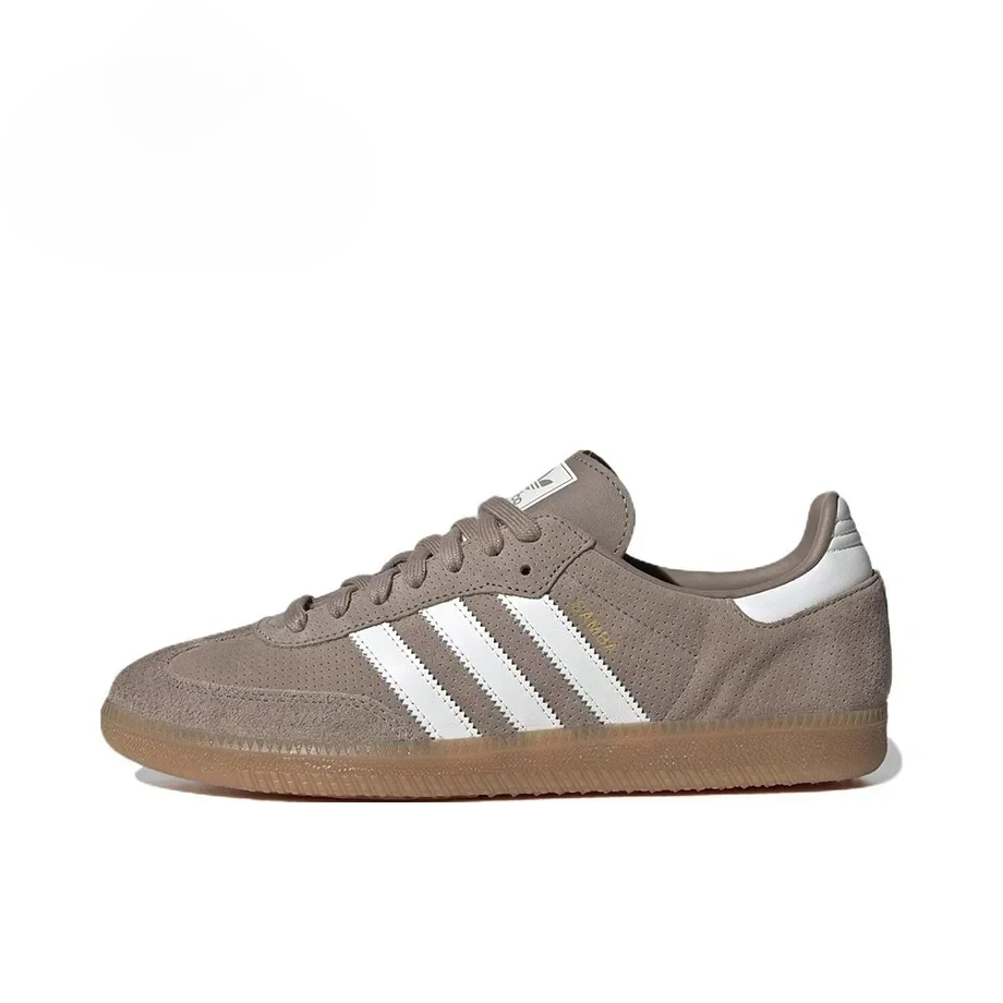 Adidas-Originals-Samba-OG-Women-and-Men-light-brown-Low-Top-Lightweight ...