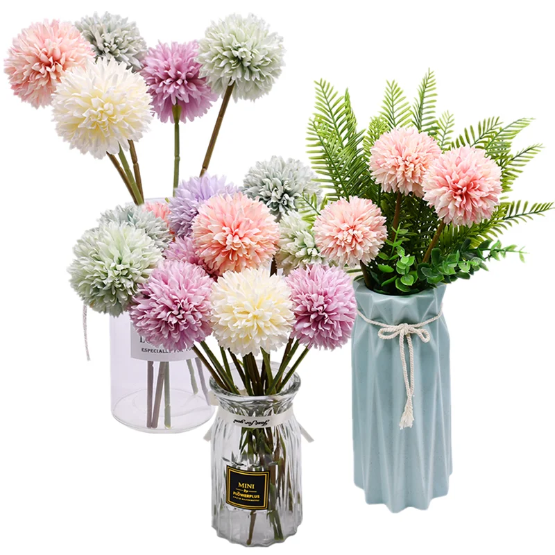 Objets décoratifs,Bouquet de fausses fleurs de pissenlit,fausses fleurs ...