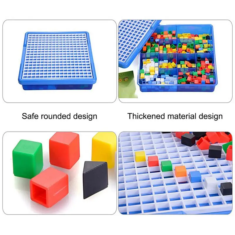 Peg Board Toy 585 Pieces Educational Building Bricks Montessori ...
