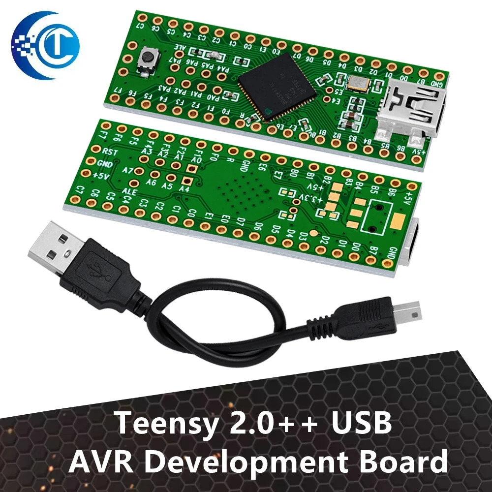 Teensy-2-0-USB-AVR-Development-Board-ISP-U-Disk-Keyboard-Mouse-Experimental-Board-AT90USB1286 ...