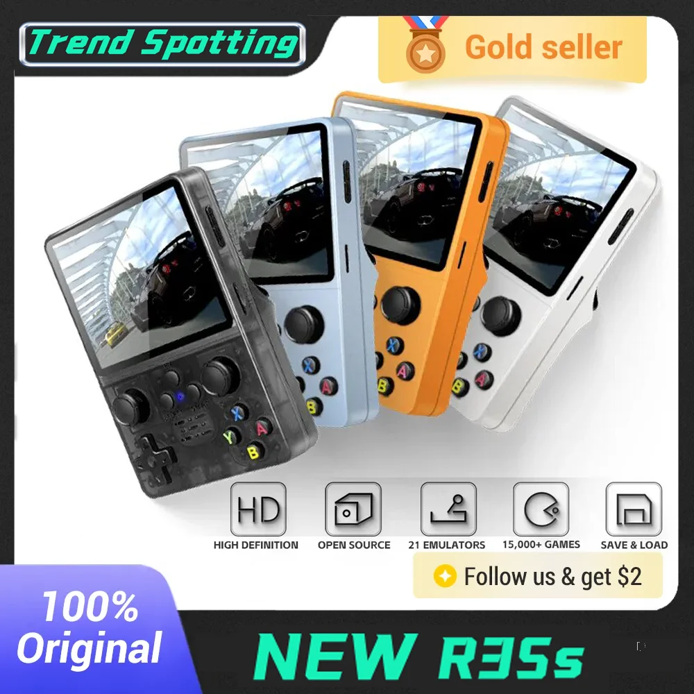 New-R35S-Retro-Handheld-Video-Game-Console-Linux-System-3-5-Inch-IPS ...