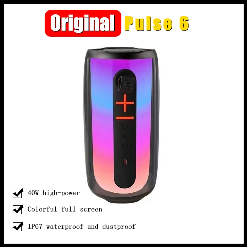 Pulse-6-Wireless-Bluetooth-Speaker-Portable-Waterproof-Loudspeaker ...