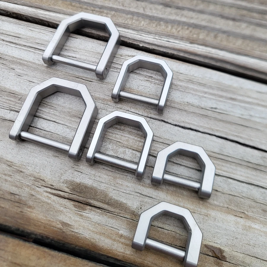 Titanium-Alloy-D-Shape-Buckle-Lock-Titanium-Buckles-Keychain-Outdoor ...