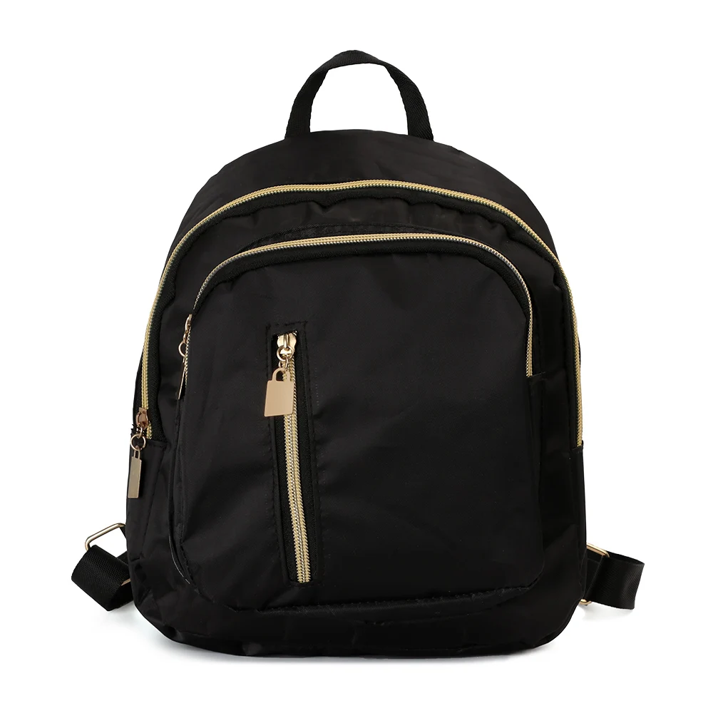 Women-Girls-Hot-Fashion-Black-Nylon-Mini-Backpack-Travel-School ...