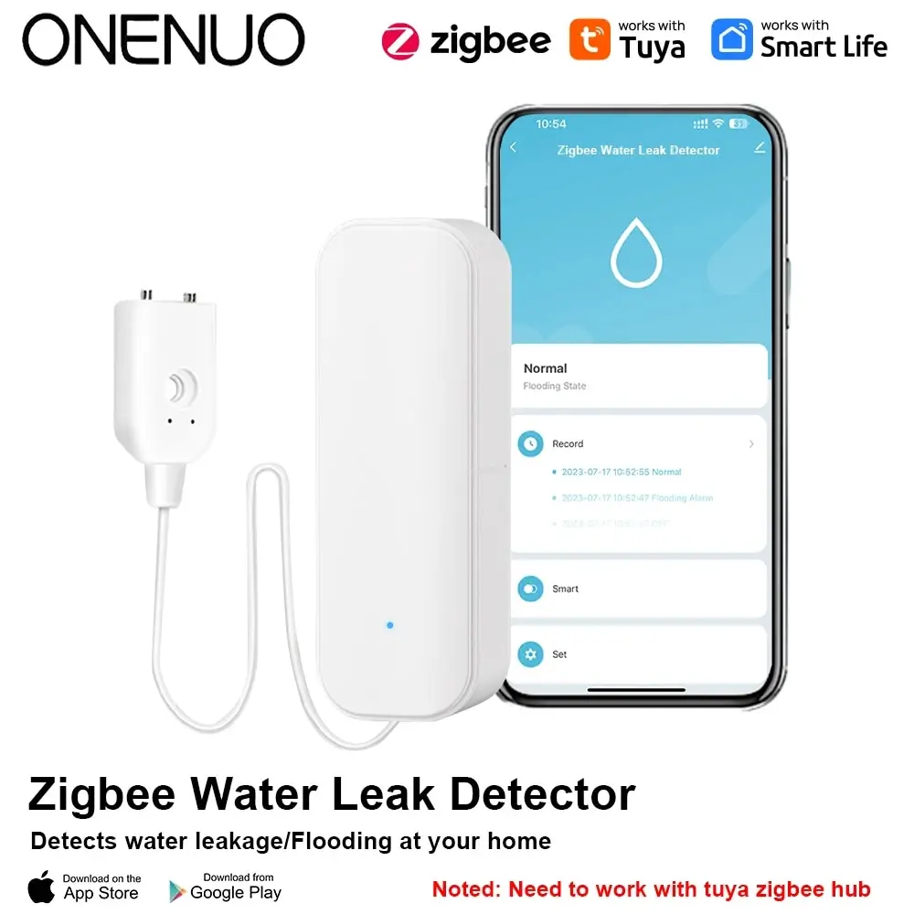 ONENUO-TUYA-Zigbee-Water-Leak-Detector-Water-Flood-Sensor-Smart-Life ...