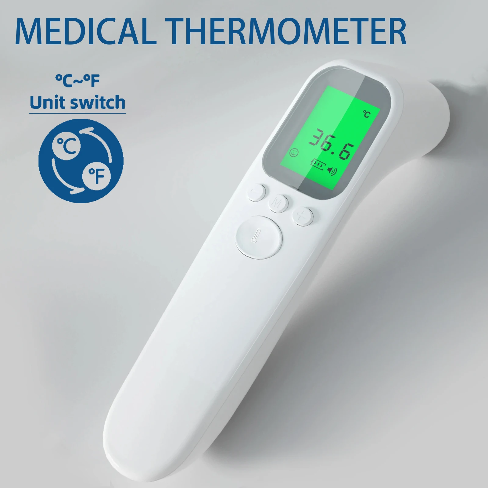 Digital-Forehead-Thermometer-Digital-Medical-Electronic-Accuracy-Non ...