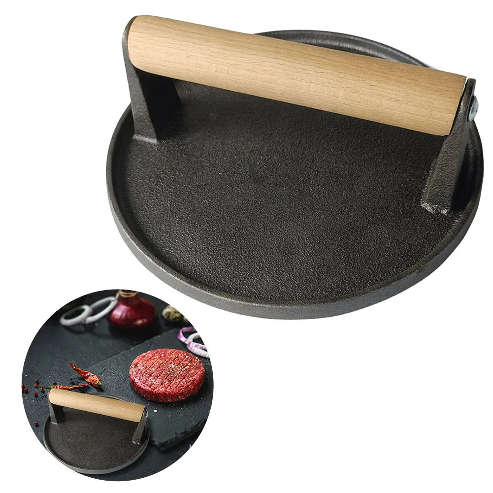 Besi-cor-Burger-Smasher-ergonomis-persegi-panjang-penekan-Hamburger ...