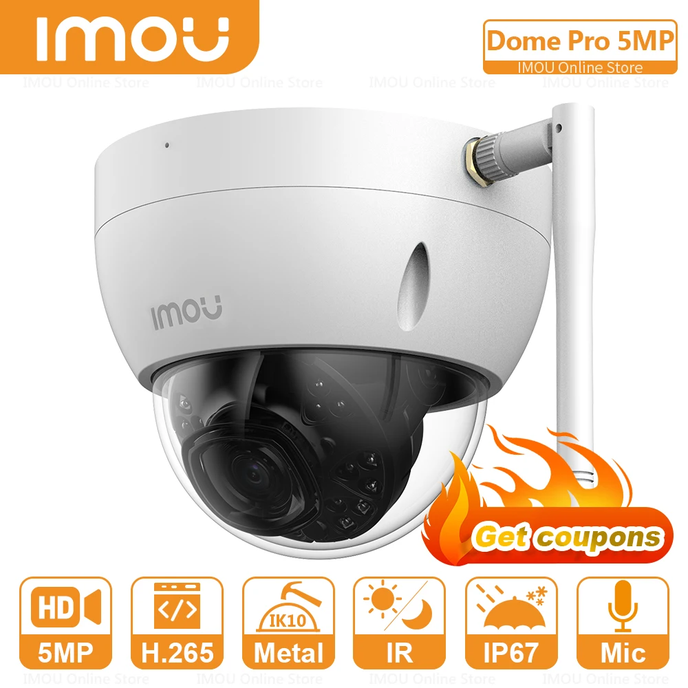 IMOU-Dome-Pro-Outdoor-Wifi-Camera-5MP-Metal-Case-30m-Night-Vision ...