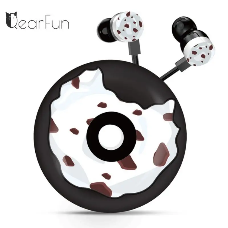 Donut-Kids-Wired-Earphones-3-5mm-In-ear-Headphones-With-Microphone-Bass ...
