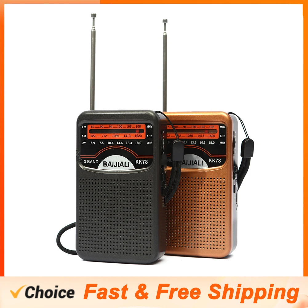 KK78-AM-FM-SW-Radio-Battery-Operated-Portable-Longest-Lasting-Mini ...