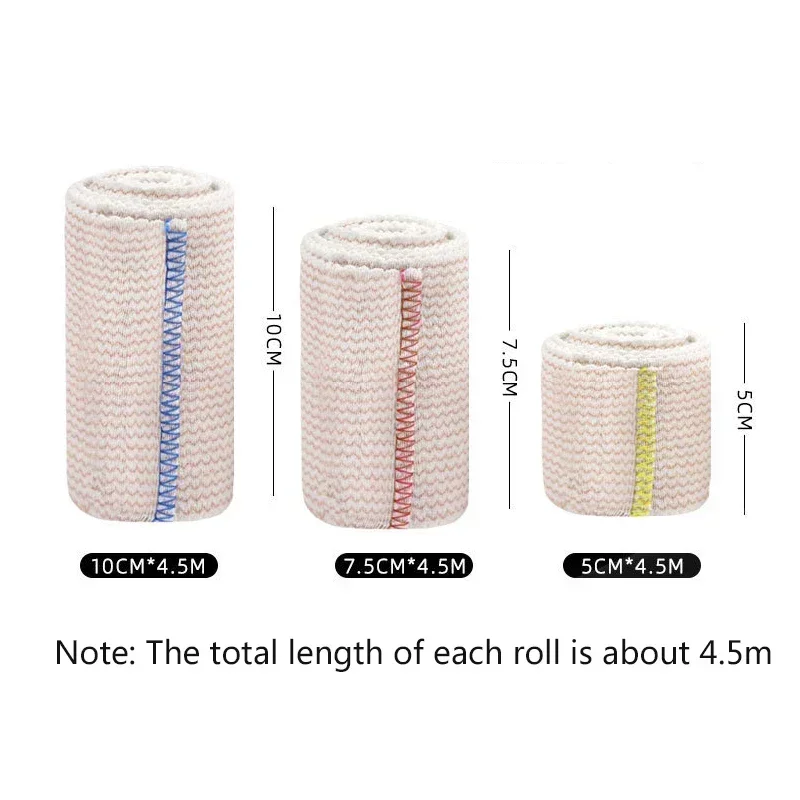 1-Roll-Premium-Elastic-Bandage-Wrap-Cotton-Latex-Free-Compression ...