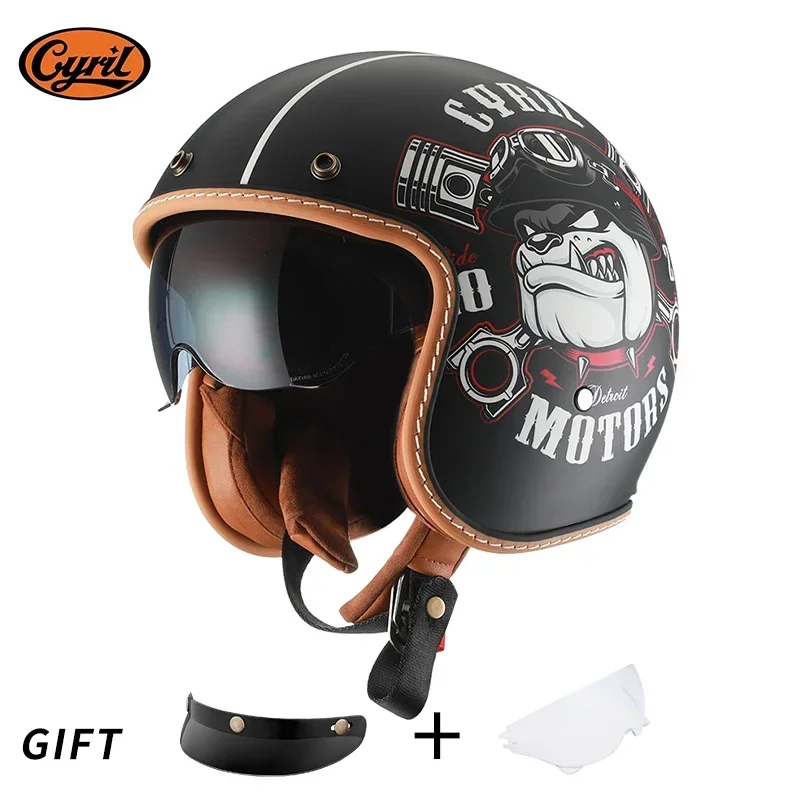 Open-Face-Motorcycle-Helmet-Lightweight-Adult-Retro-Jet-Helmet-for-Men ...