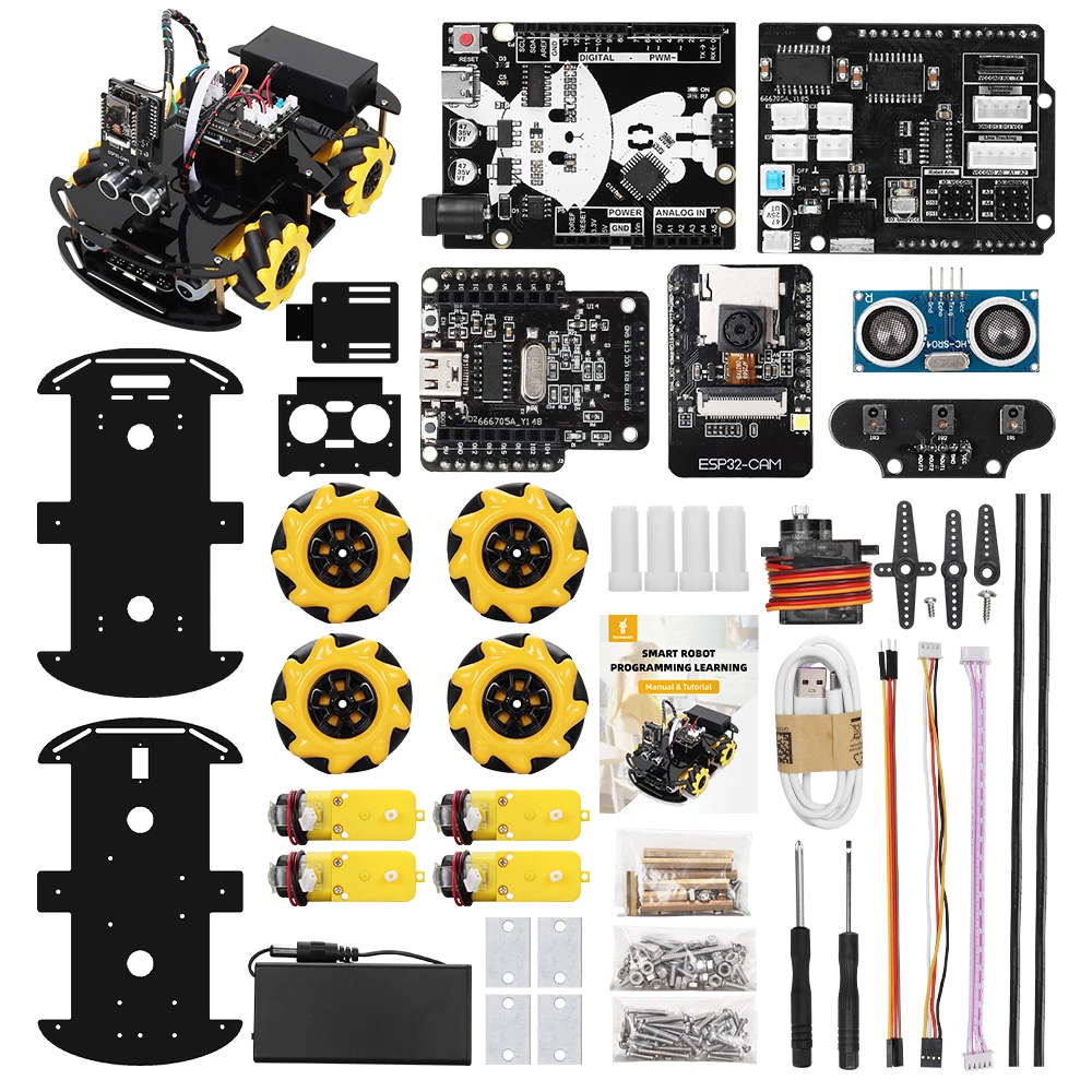 Complete-Robot-Starter-Kit-For-Arduino-Programming-with-ESP32-and-Codes ...