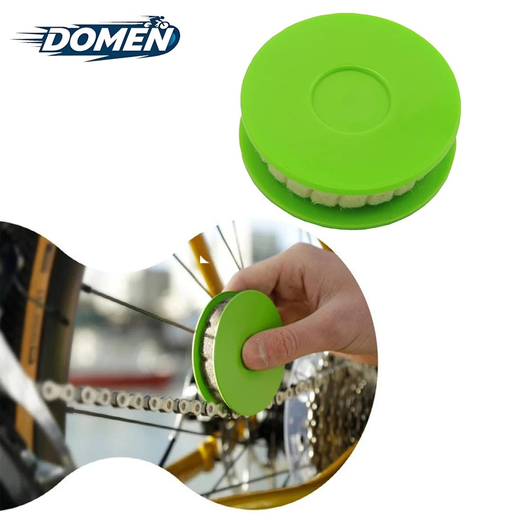 DOMEN Bike Chain Lubricator Oiler Bicycle Chain Oiler Lubricating Disc ...