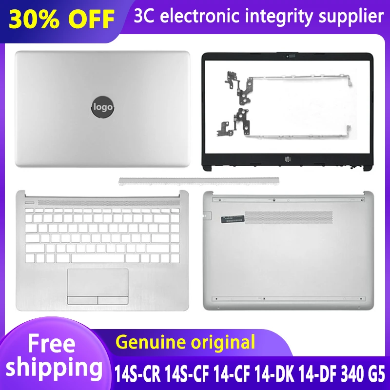 New for HP 14S CR 14S CF 14 CF 14 DK TPN I130 I135 340 G5 Laptop LCD Back Cover Front Bezel ...