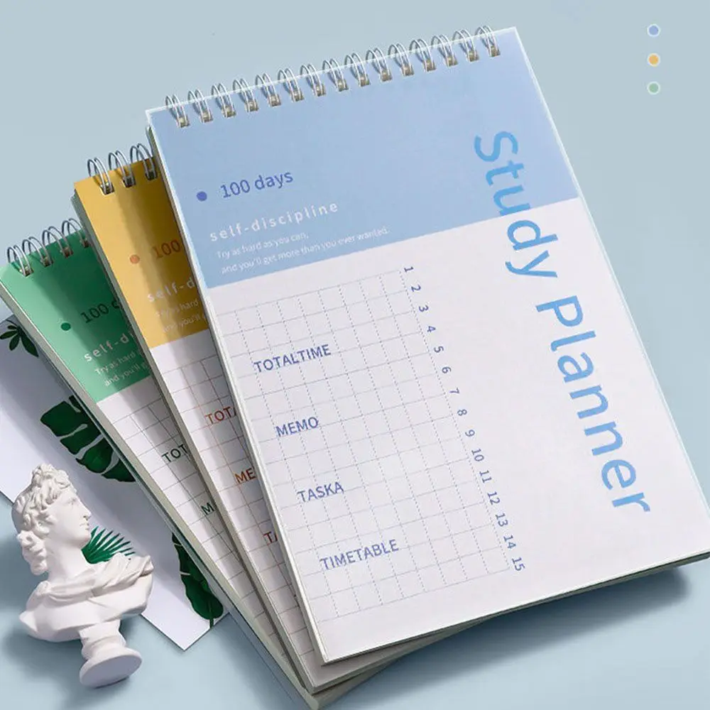 100-Days-Daily-Weekly-Study-Planner-Notebook-Journal-Agenda-Task-Memo ...