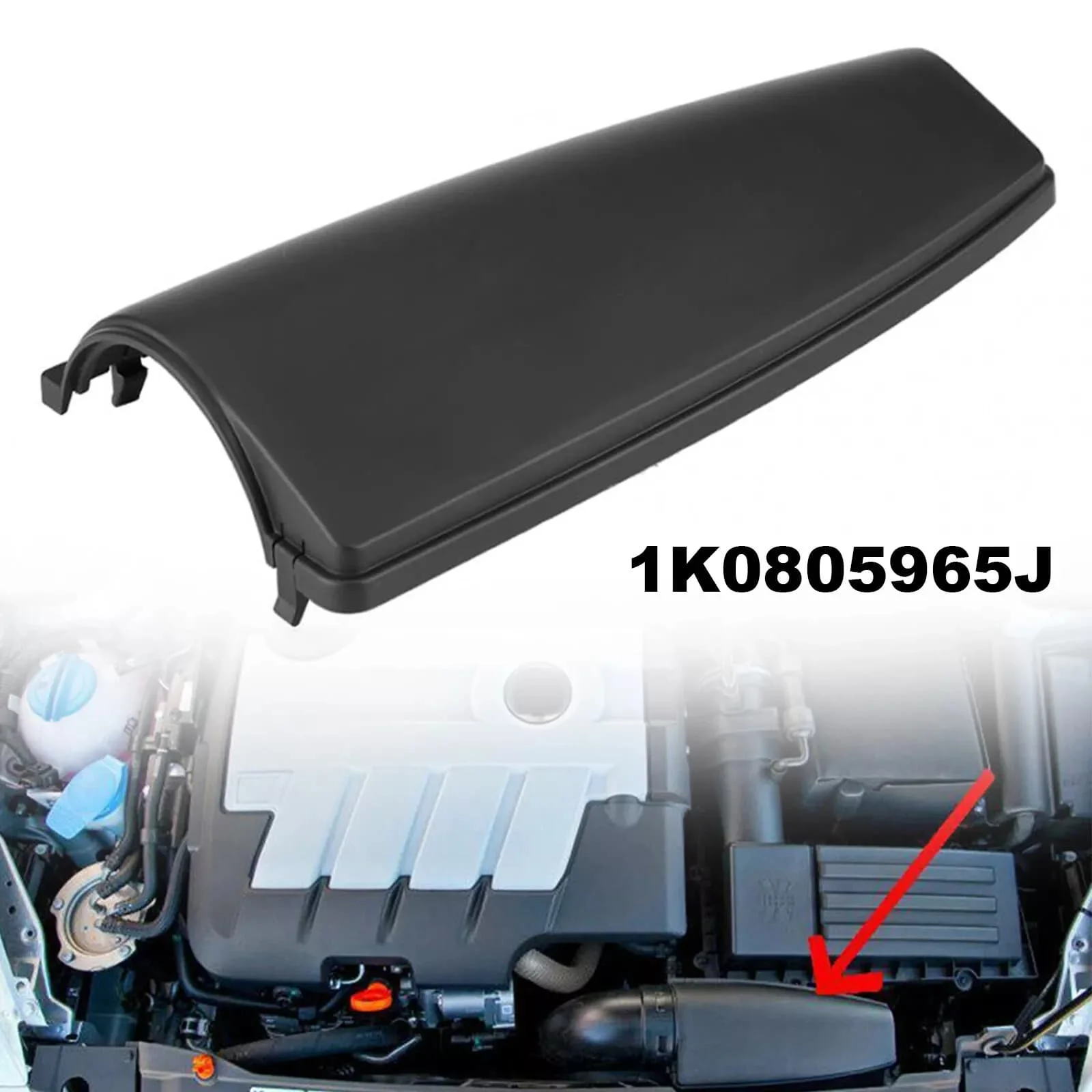 1K0805965J9B9 Car Air Intake Duct Cover Lid Air Intake Deflector For ...