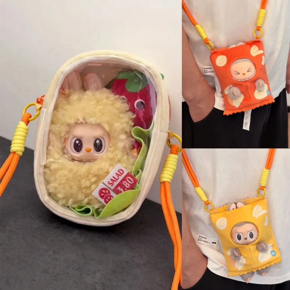 For Labubu Wacky Mart Cute Doll Outfit Set Fried Shrimp And Cockroach ...