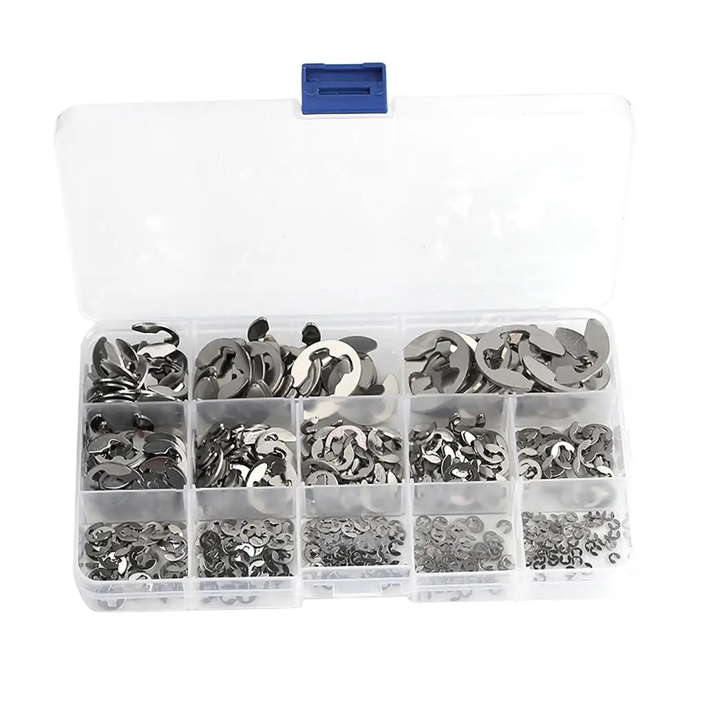 400-Pieces-Set-Stainless-Steel-E-type-Circlip-Assortment-DIY-Crafting ...