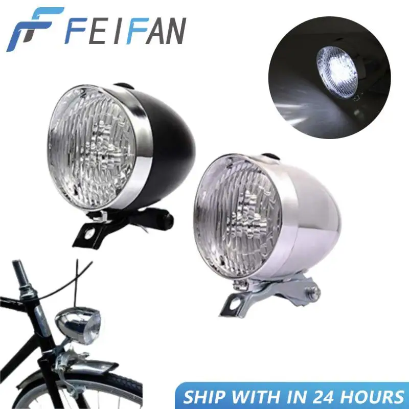 ABS-Plastic-Shell-Classical-Bicycle-Headlight-Bright-Retro-Vintage-Bike ...