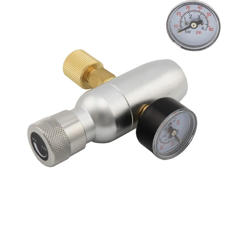 Homebrew Keg CO2 Charger Kit, 0-60PSI CO2 Regulator 7/16" With Gas Ball ...