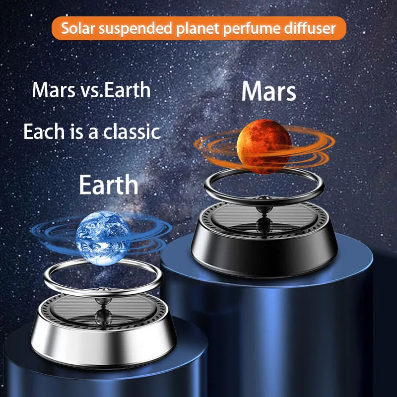 Solar Car Air Freshener Suspended Planet Aromatherapy Diffuser ...